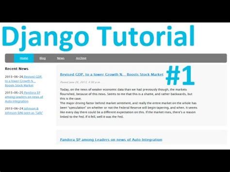 Django Tutorial Web Development With Python Part 1 Installing Django