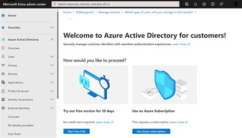 Quickstart Een Tenant Instellen Microsoft Entra Microsoft Learn