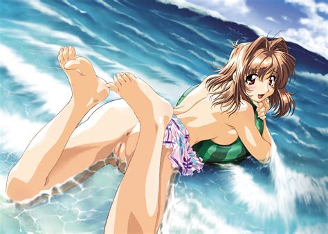 Rule 34 Anus Ass Backpussy Ball Barefoot Beach Beach Ball Blush Breasts Brown Hair Feet Female