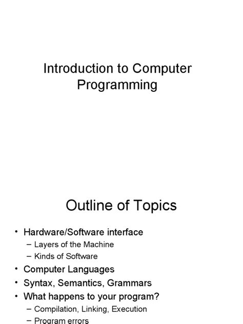 introduction to computer programming pdf computer program programming