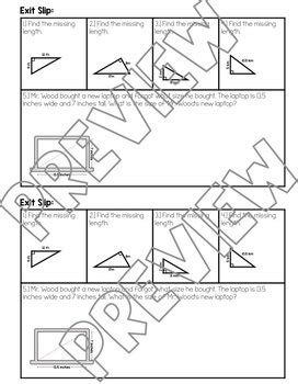 Introduction To Pythagorean Theorem BUNDLE DIGITAL Files Included