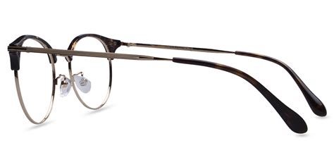 Unisex Full Frame Mixed Material Eyeglasses