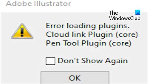 Error Loading Plugins In Illustrator Fix