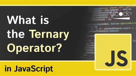 Javascript Tutorial Ternary Operator Short Hand If YouTube