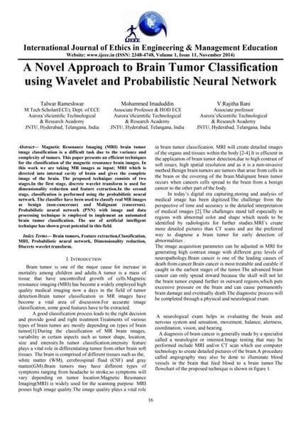 discrete wavelet transform based brain tumor detection using haar alg…