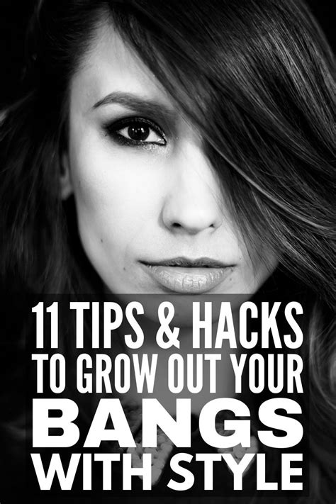 How To Grow Out Your Bangs And Still Look Stylish 11 Tips And Hairstyles Growing Out Bangs