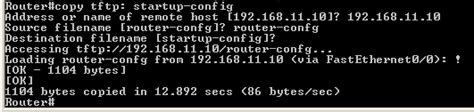 how to backup and restore router configuration via tftp