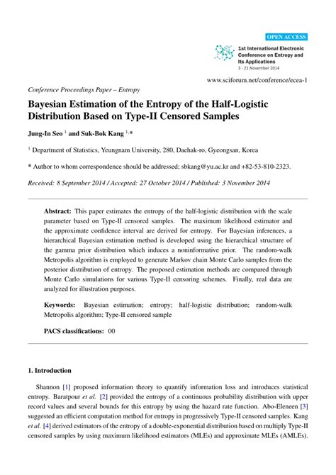 pdf bayesian estimation of the entropy of the half logistic distribution based on type ii