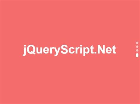 Horizontal Vertical One Page Scroll Plugin JQuery Fsscroll Free