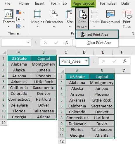 Print Area In Excel What Is It Examples How To Set Change