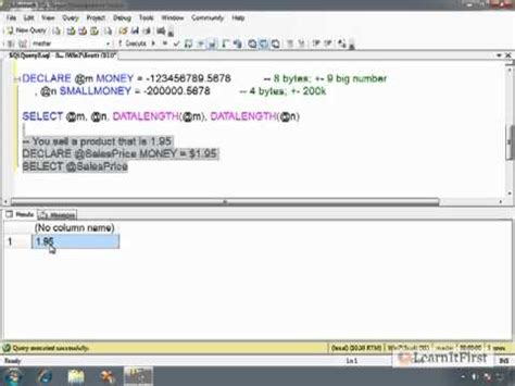 Overview Of SQL Server Data Types Numbers YouTube