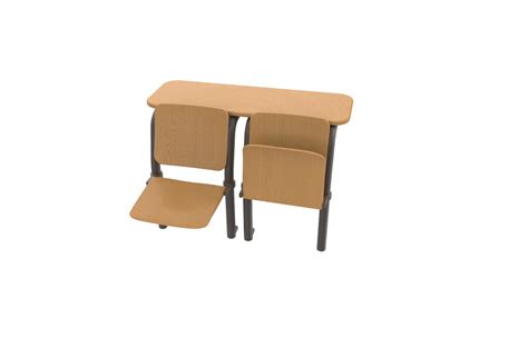 Stl File College Desk With Seat・3d Print Object To Download・cults