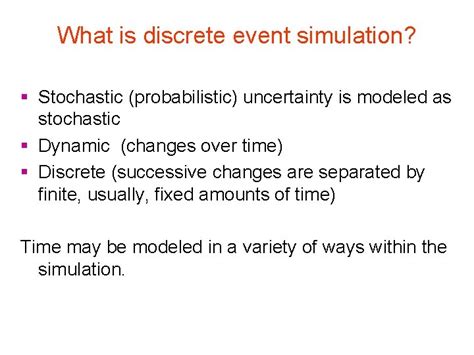 lecture 17 nov 1 2010 discrete event simulation