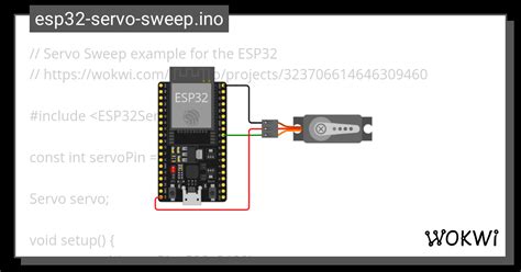 esp32 servo sweep ino wokwi esp32 stm32 arduino simul