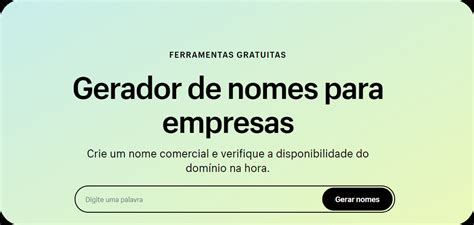 Shopify Gerador De Nomes Nome Perfeito Para Sua Empresa