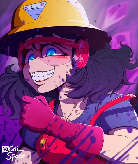1080p Free Download Jacky By Crii Space Anime Brawler Brawlstars Fanart Girl Hardcore