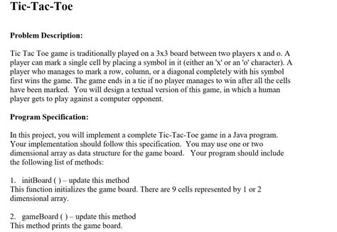 solved tic tac toe problem description tic tac toe game