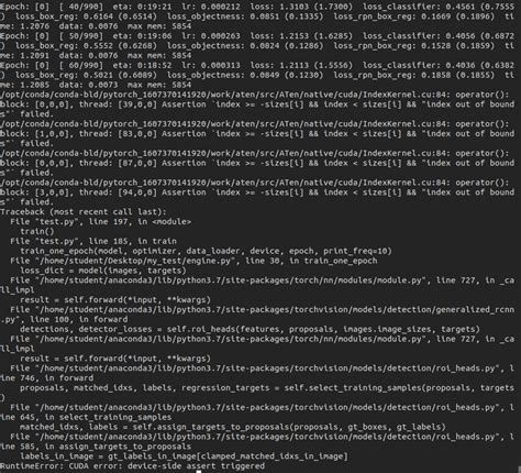 runtimeerror cuda error device side assert triggered · issue 61329 · pytorch pytorch · github