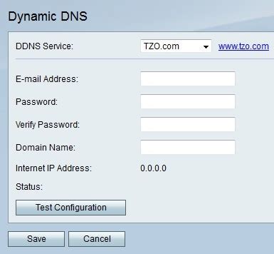 Dynamic DNS Settings On RV110W Cisco