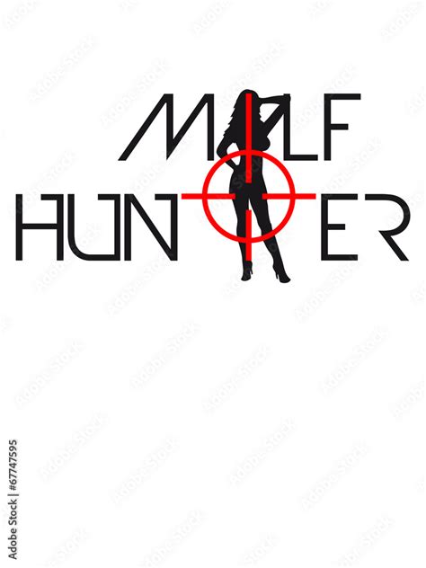 Hot Milf Hunter Sniper Logo Design Stock Illustration Adobe Stock