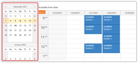 Asp Net Core Doctor Appointment Scheduling Tutorial Net Daypilot
