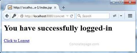 Form Based Authentication In JSP Using Tomcat