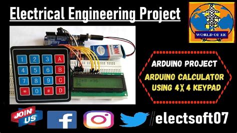 Arduino Calculator Using 4x4 Keypad And Lcd How To Make Arduino Calculator 4x4 Keypad Youtube