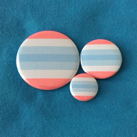 Transgender Trans Classic Pride Flag Pin Badge Pinback Button Etsy