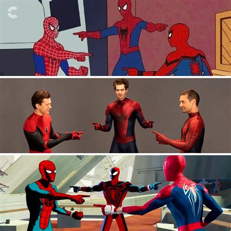 Cin Polis On Twitter Todas Las Versiones Del Meme De Spiderman En El