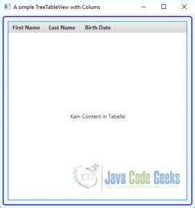 JavaFX TreeTableView Example Java Code Geeks
