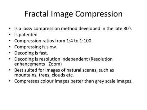 ppt fractal image compression powerpoint presentation free download id 1721098