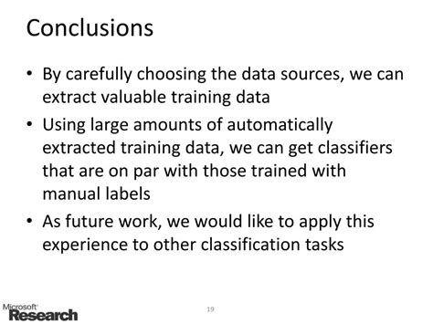 ppt improving classification accuracy using automatically extracted training data powerpoint