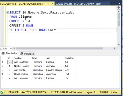 Sql Offset Limite El N Mero De Filas Sqlserverdb