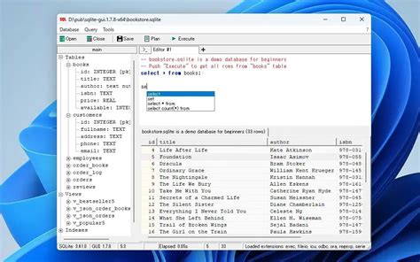 sqlite gui Windows用の軽量かつパワフルなSQLiteエディタ ソフトアンテナ