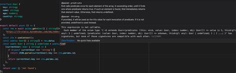 typescript error while using find function this expression is not callable stack overflow