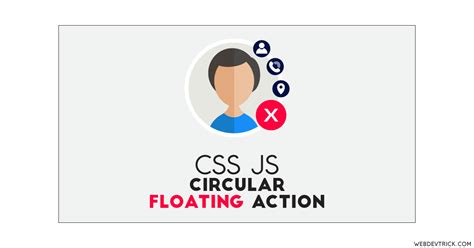 circular floating action with css and javascript floating actions widget