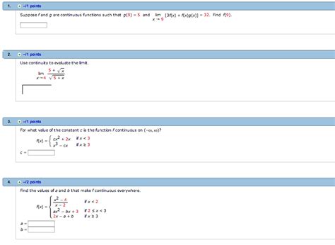 solved suppose f and g are continuous functions such that