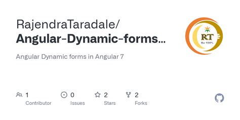 github rajendrataradale angular dynamic forms in angular 7 angular dynamic forms in angular 7