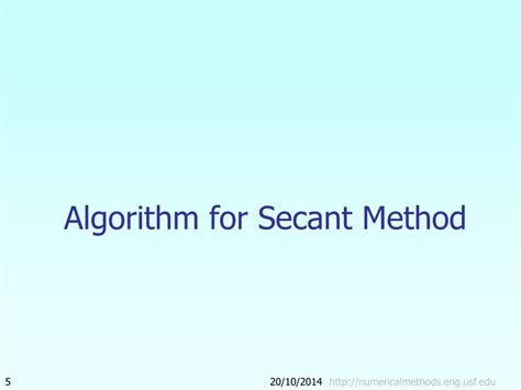 ppt secant method روش وتر powerpoint presentation free download id 5639626