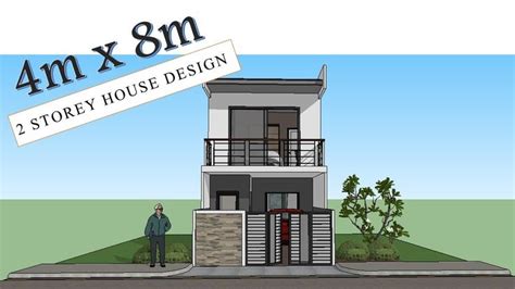 2 STOREY HOUSE DESIGN 4m X 8m
