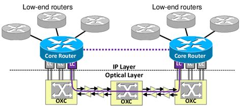architecture of an ip over wdm core network download scientific diagram