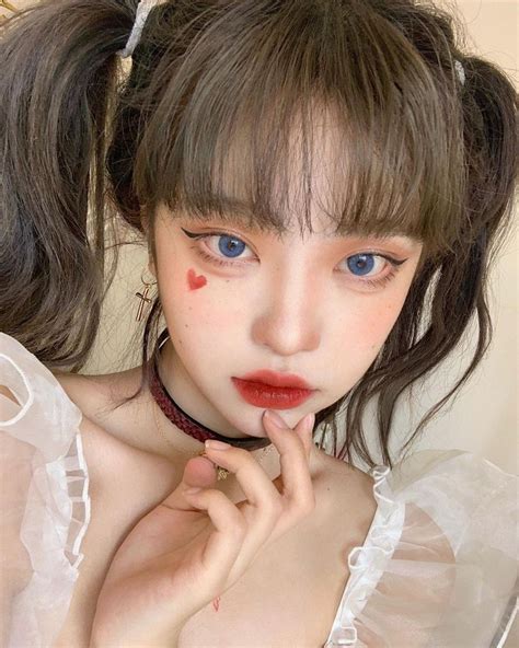 周仙仙耶 Zhou Xianxianye Faaaariii Instagram Ulzzang Girl Cute Emo Girls