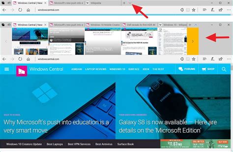 How To Manage Tabs On Microsoft Edge On The Windows 10 Creators Update