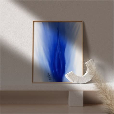 Abstract Vulva Anatomy Art Print Abstract Vagina Painting Female