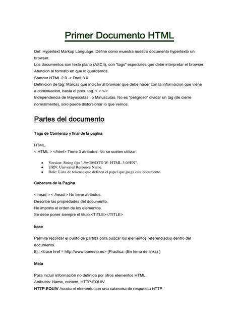 manual html basico pdf hipervínculo html