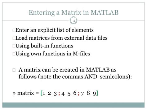 matlab matrices and arrays