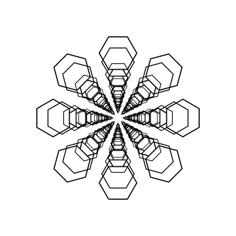 premium vector abstract hexagonal design round form