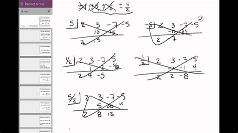 17 06 using the rational zeros theorem to find all zeros of a polynomial irrational zeros youtube