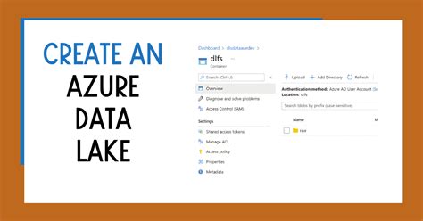 Create An Azure Data Lake David Alzamendi