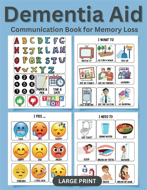 Dementia Aid Communication Book For Memory Loss And Nonverbal Adults